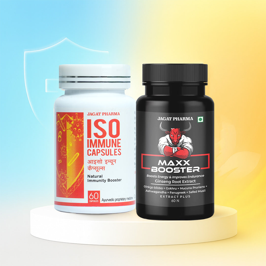 ISO Immune + Maxx Booster: Immunity & Stamina Power Combo – Jagat Pharma